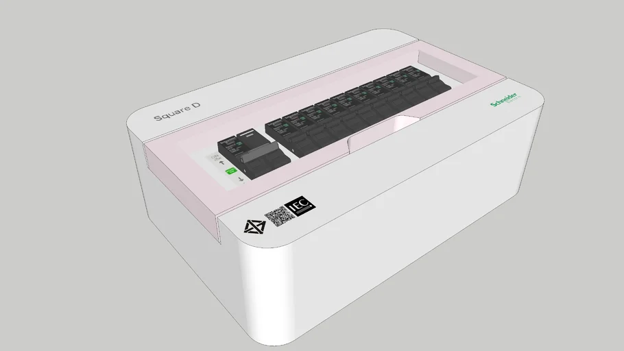 Consumer Unit & LoadCenter 1 Phease 10 ways | 3D Warehouse