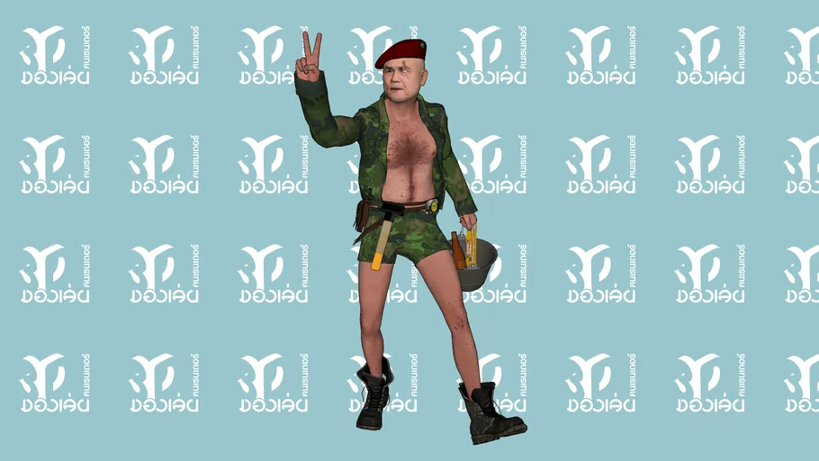 thai labor คนงาน ก่อสร้าง | 3D Warehouse