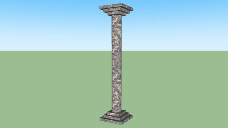 Circular Marble Column | 3D Warehouse