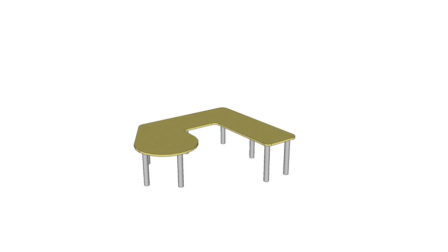 Desk and conference table | 3D Warehouse