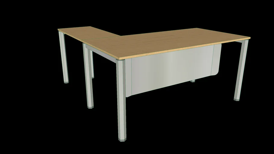 Escrotorio con escuadra Alabama | 3D Warehouse