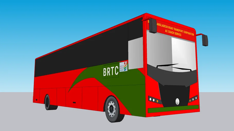 BANGLADESHI BRTC AC BUS | 3D Warehouse
