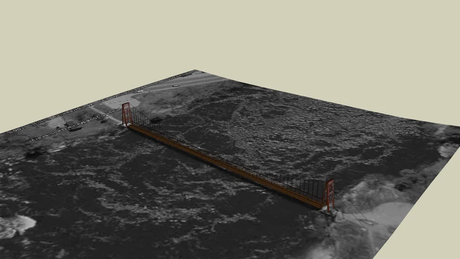 Androscoggin Swinging Bridge | 3D Warehouse