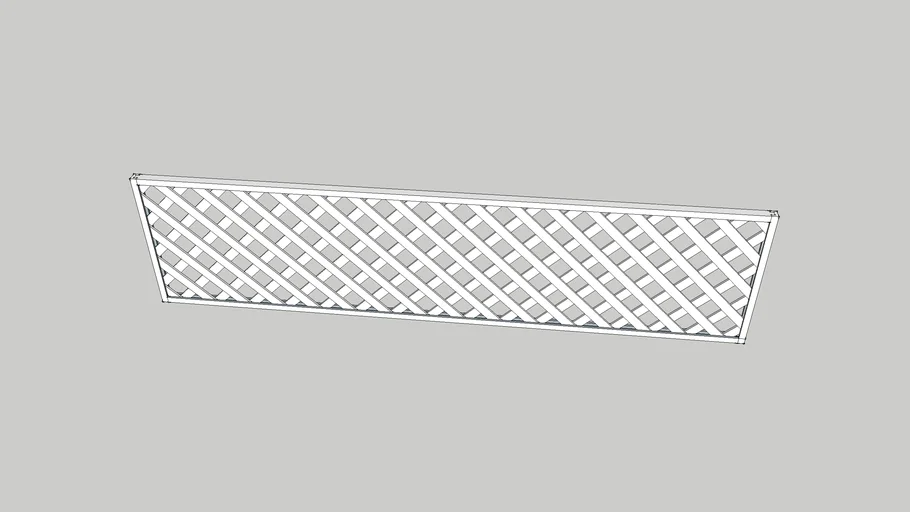 2 x 8 Lattice Panel | 3D Warehouse