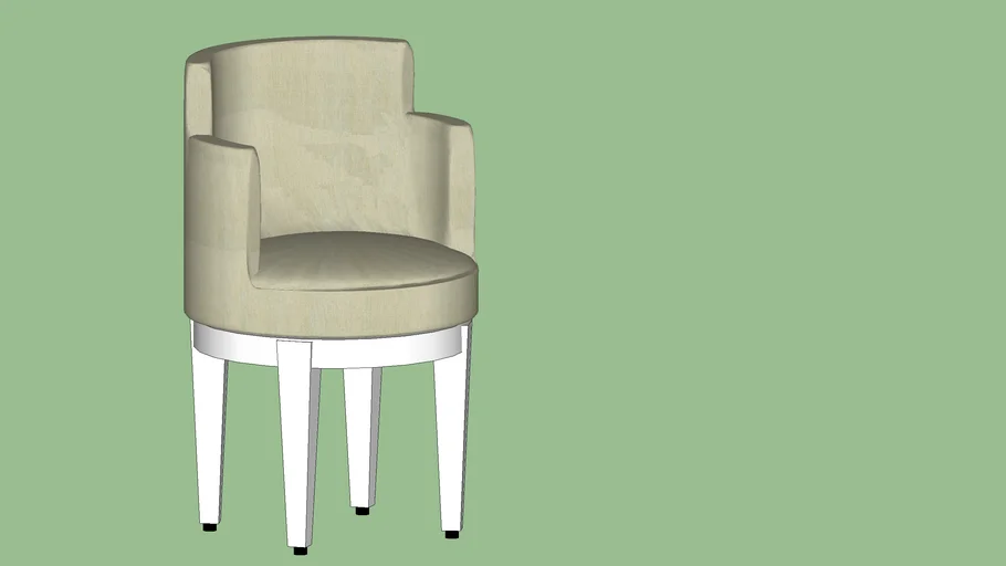 Amedida_Butaca chenille tela beige | 3D Warehouse