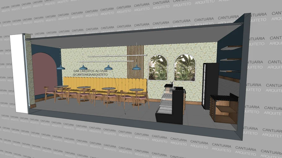 CAFETERIA E CREPERIA @cantuariaarquiteto | 3D Warehouse