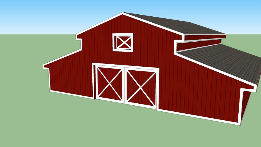 Simple Red Barn. | 3D Warehouse
