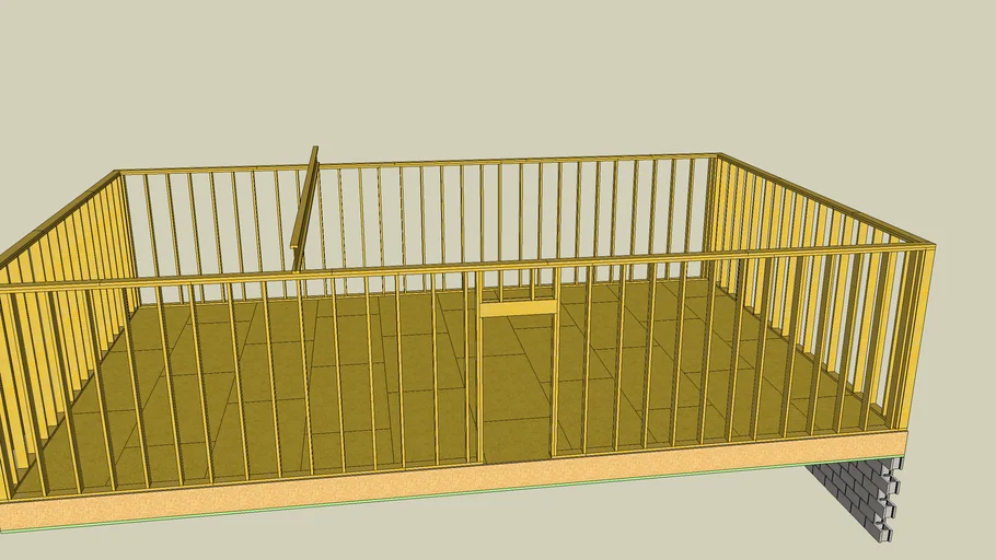 Platform Framing Example | 3D Warehouse