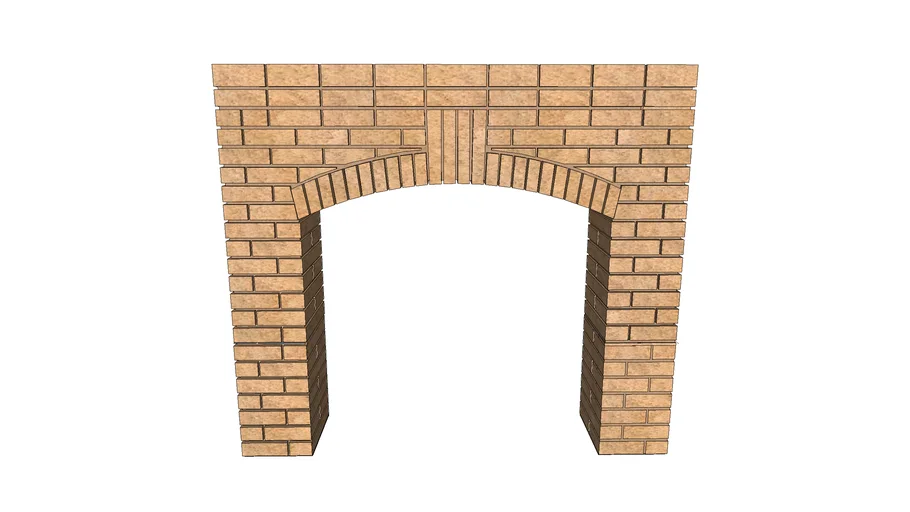 Brick Mantle | 3D Warehouse