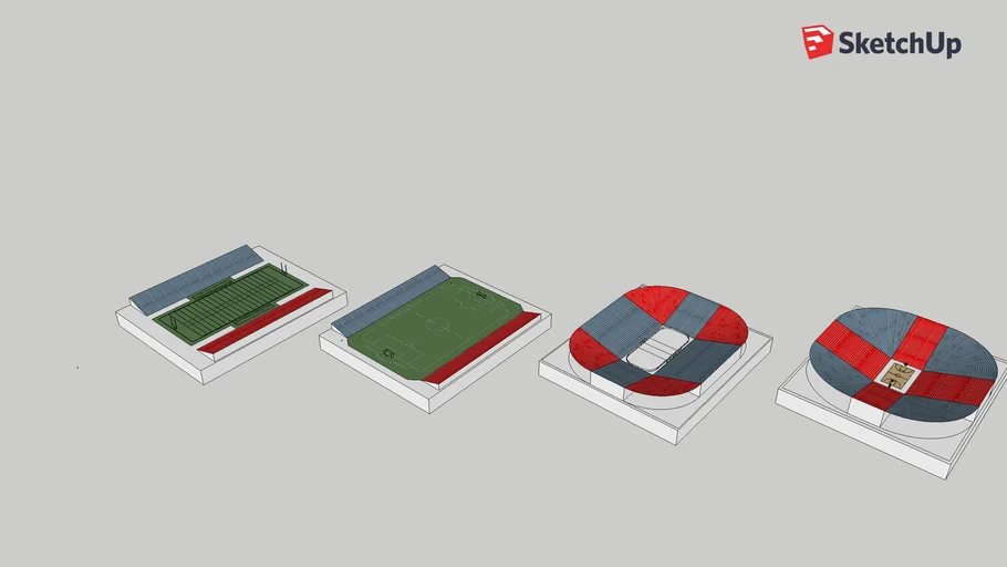 Sporting events platform designs for the World Trade Center Plaza. | 3D ...