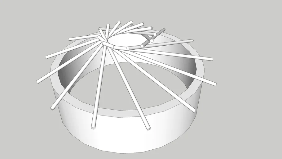 Charpente ronde réciproque - Reciprocal round frame | 3D Warehouse