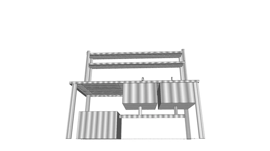 Steel Wash Basin | 3D Warehouse