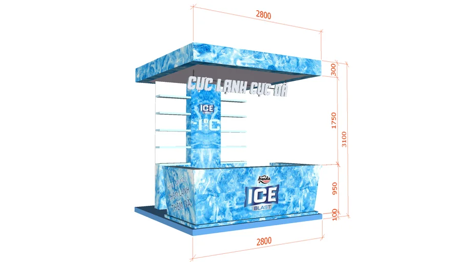 Booth HUDA ice | 3D Warehouse