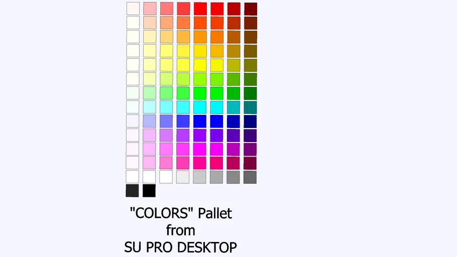 'COLORS' Pallet: Material pallet called 'COLORS' in SU Pro Win | 3D ...