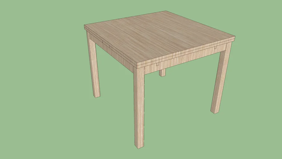 Ikea Bjursta Table Closed | 3D Warehouse