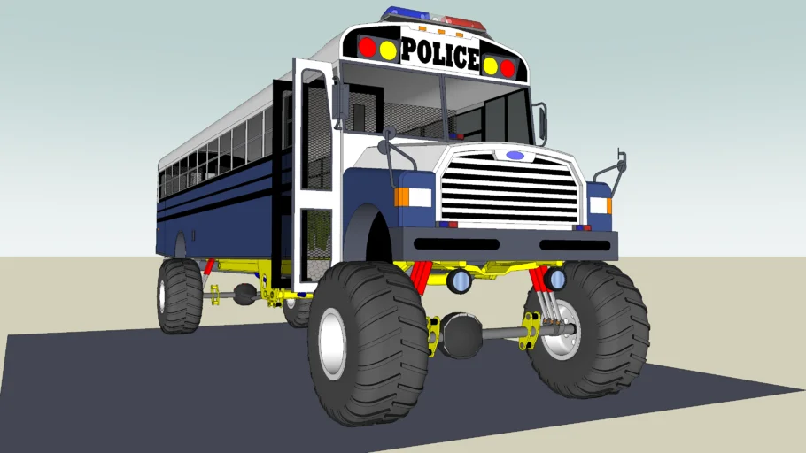 Police Bus | 3D Warehouse
