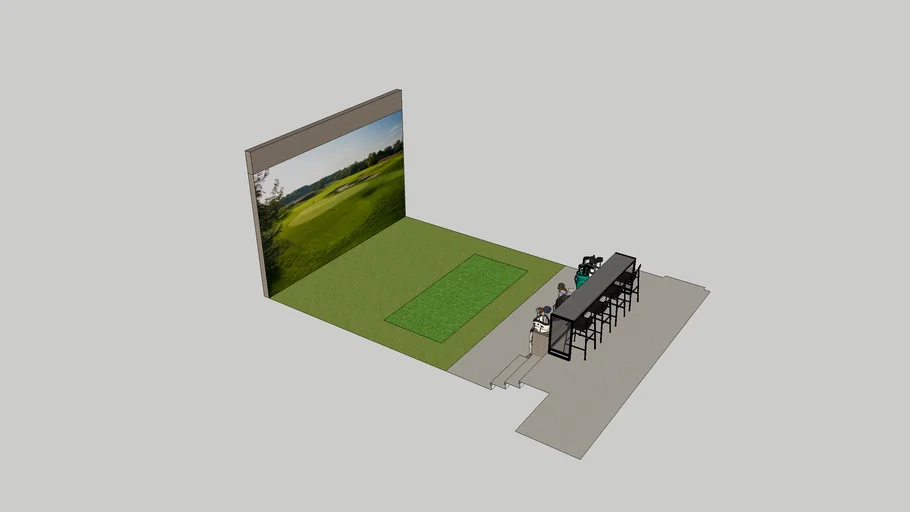 golf simulator | 3D Warehouse