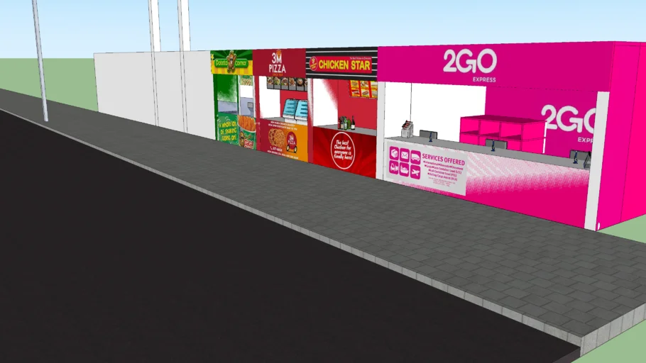 tambo food stalls | 3D Warehouse