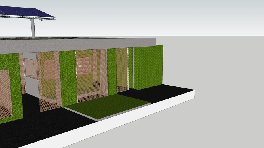 security complex gate house | 3D Warehouse