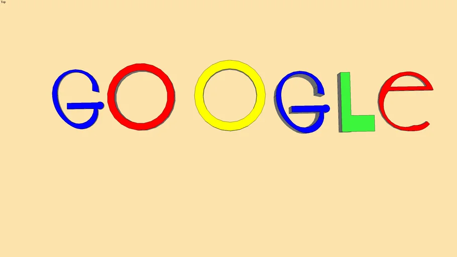 Google Logo 3D | 3D Warehouse
