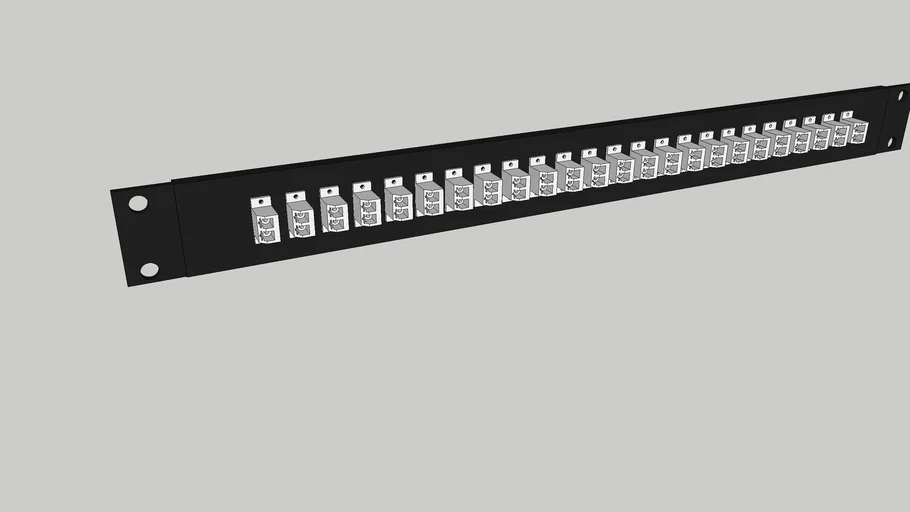 Patch Panel 1U Optical LC 24port | 3D Warehouse