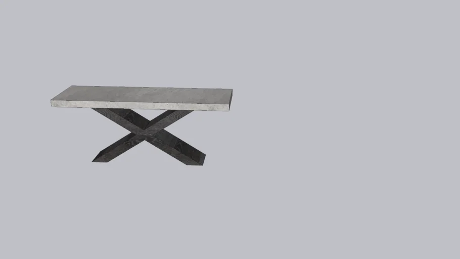 Classic Home- Durant 72' Console Table | 3D Warehouse