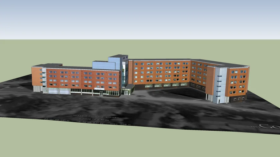 Oscar Peterson Hall & Colman Commons Dining Hall | 3D Warehouse