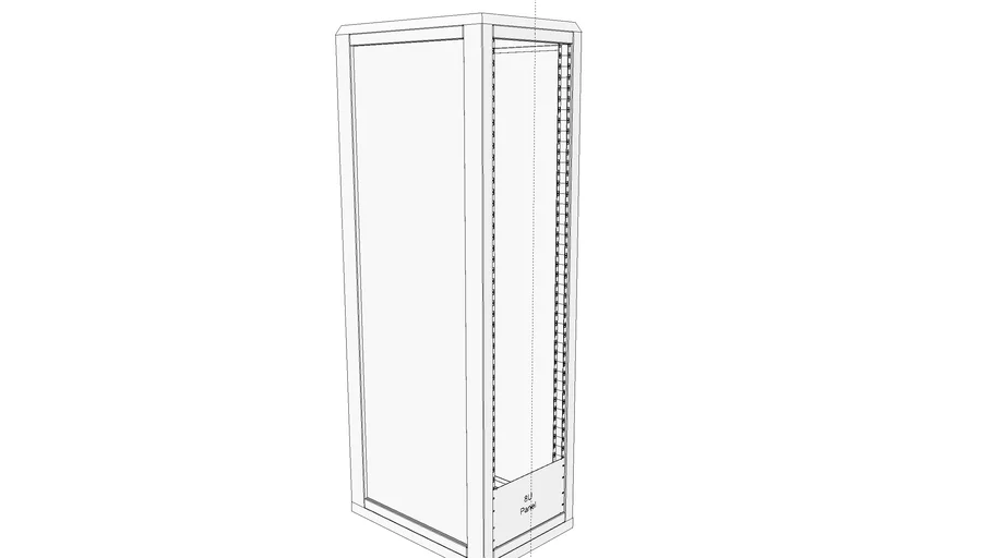 19' Equipment Rack 890mm Deep x 47u High | 3D Warehouse
