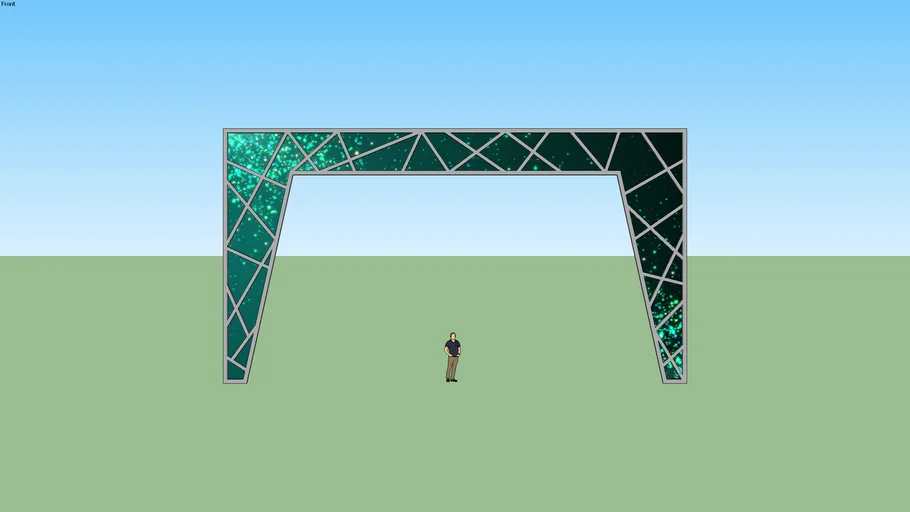 Nested stage border | 3D Warehouse