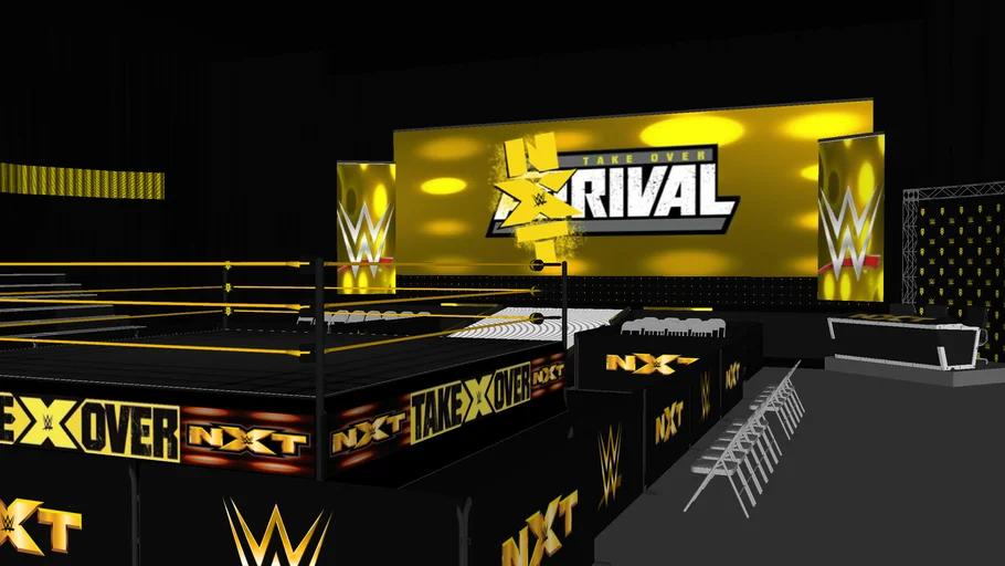 WWE NXT Takeover Rival arena with locker rooms | 3D Warehouse