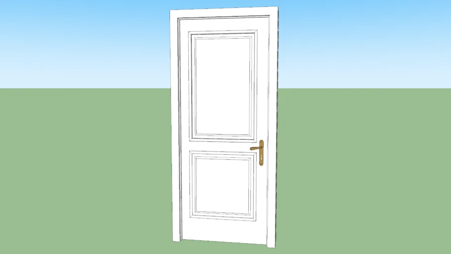 2 panel door | 3D Warehouse
