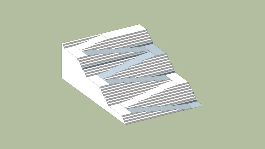 Rampa con escalera | 3D Warehouse