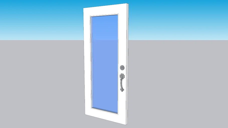 Exterior door and lock | 3D Warehouse