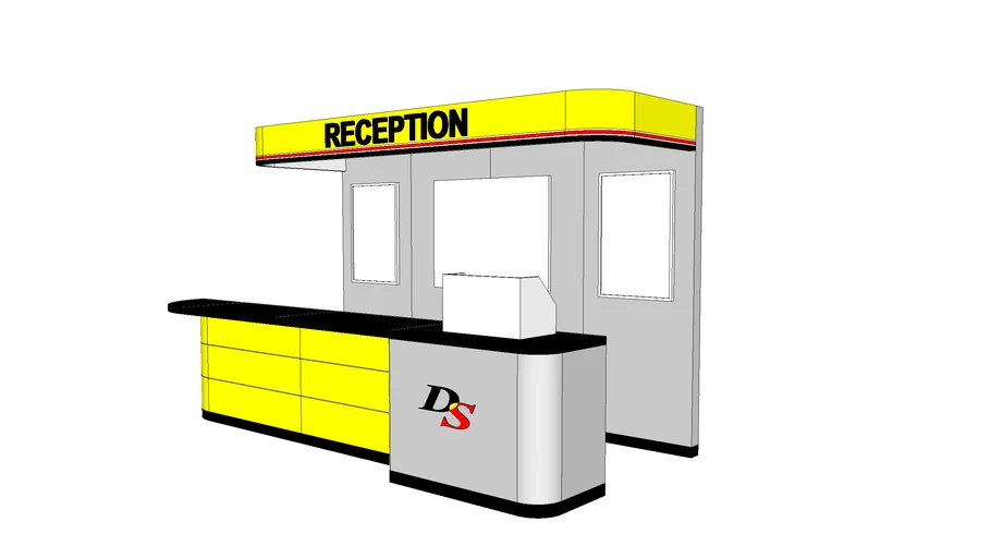 Dunlo Counter Desk T.8 | 3D Warehouse