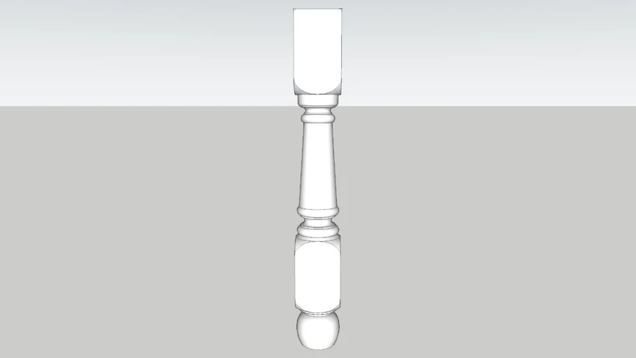 Wooden Table Leg | 3D Warehouse