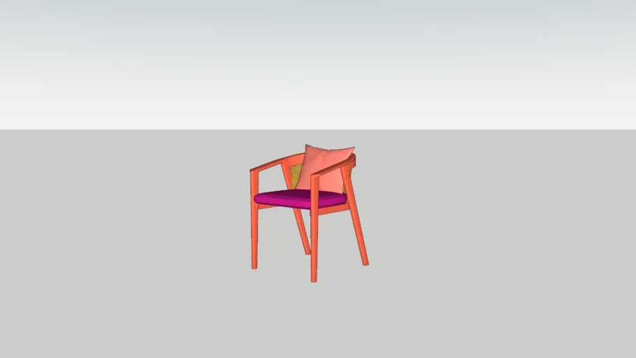 rh malta teak dining chair | 3D Warehouse