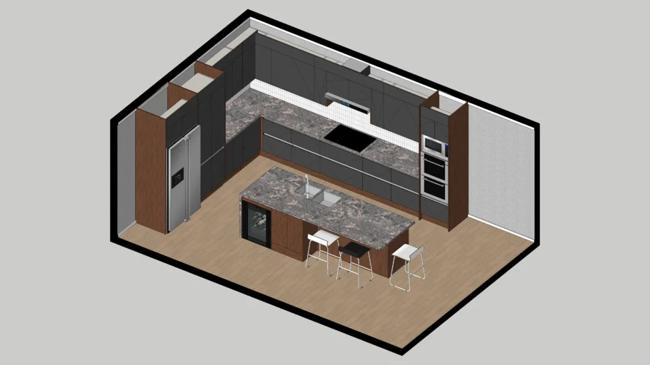 Kitchen,Shadowline,black | 3D Warehouse