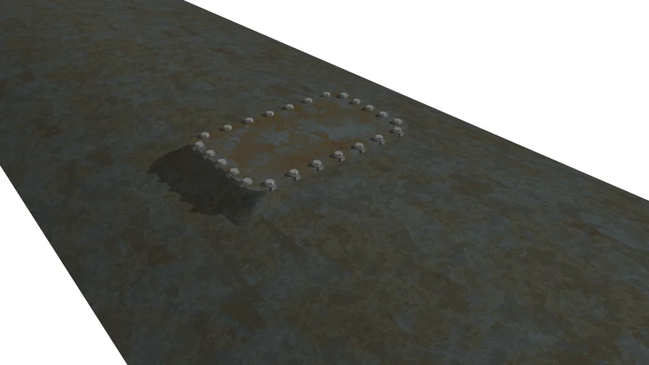 Pressure Hull: Forward Battery Hatch - Type VIIC U-Boat | 3D Warehouse