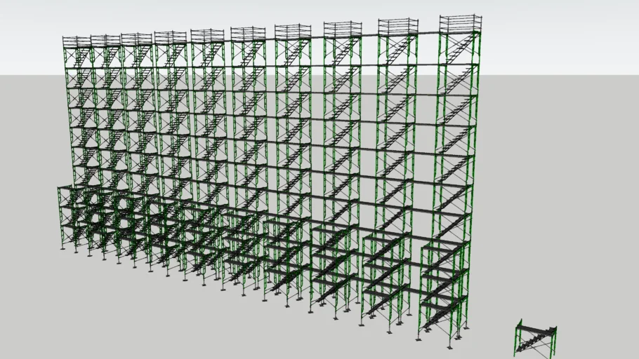 scaffolding 10x10 | 3D Warehouse