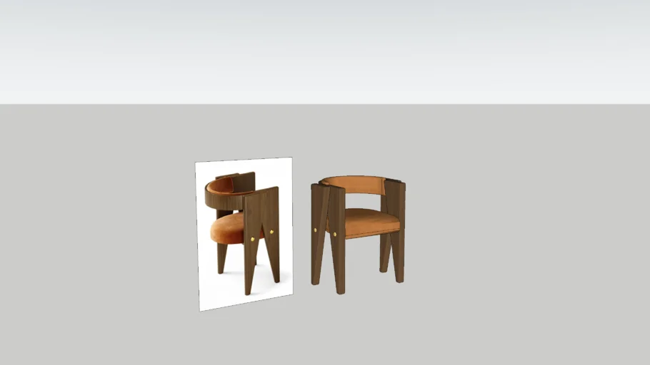 MEZZO COLLECTION DINING CHAIR_TEDDY | 3D Warehouse