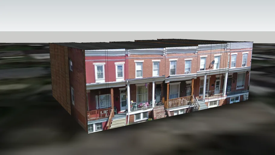 Cluster of Rowhouses | 3D Warehouse