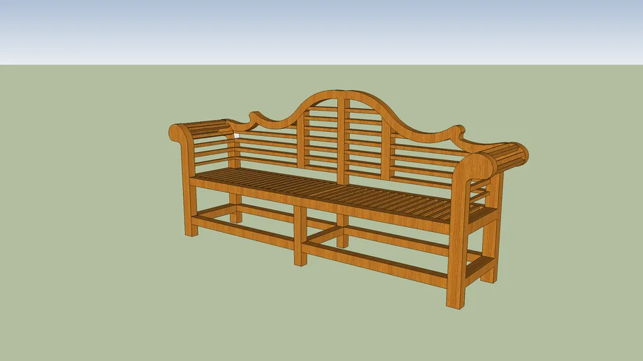WOODEN BENCH | 3D Warehouse