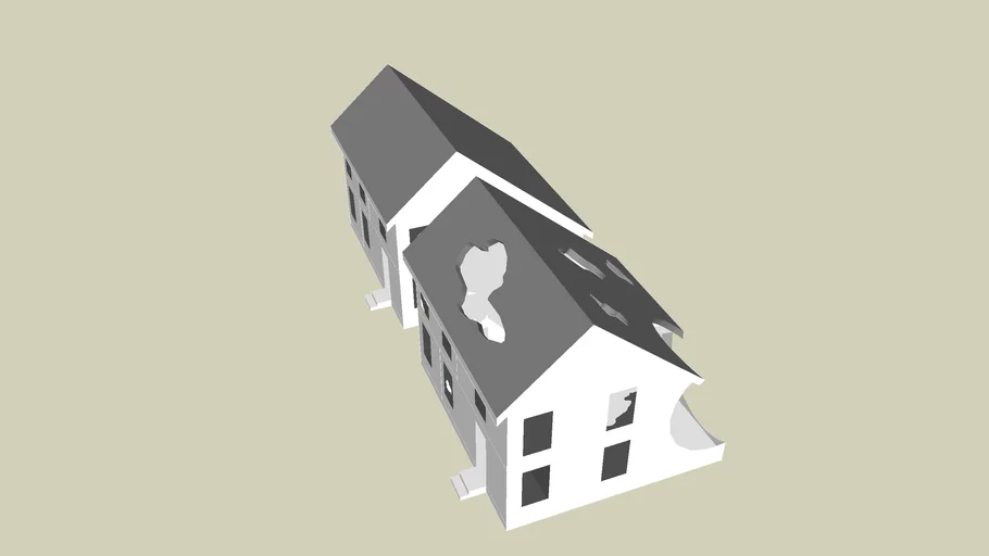 bombed house | 3D Warehouse