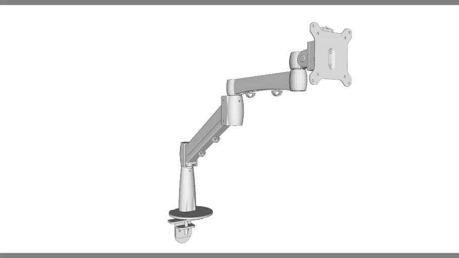 MON020 - Range Single Monitor Arm | 3D Warehouse