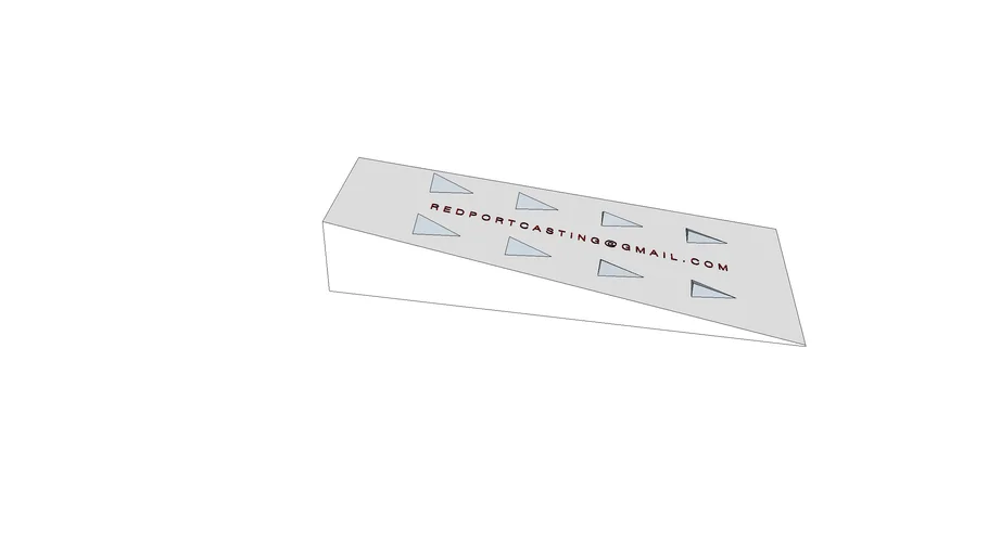 redportcasting 6inch wedge | 3D Warehouse