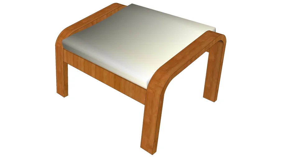 Dibac_IKEA POANG Footstool | 3D Warehouse