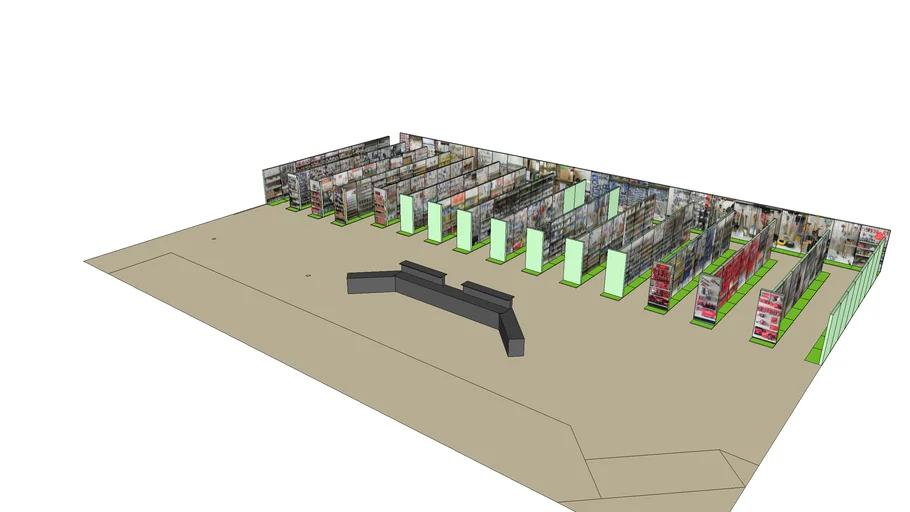NeilCo Shelf Layout | 3D Warehouse