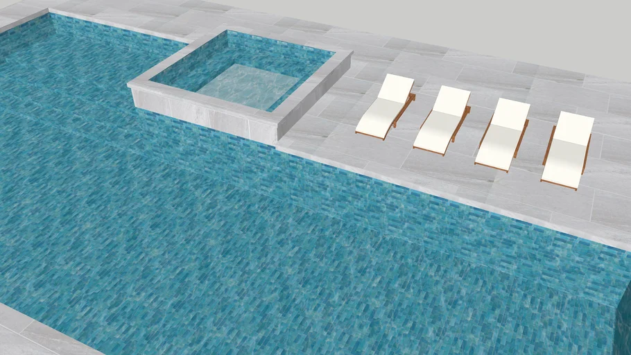 Pool with Jacuzzi | 3D Warehouse