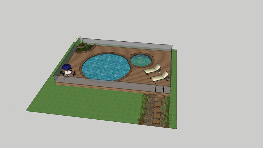 Pool Area | 3D Warehouse