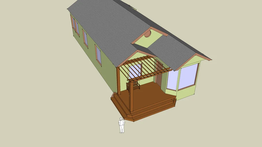House with porch | 3D Warehouse